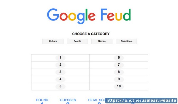 googlefeud.com - Another Useless Website