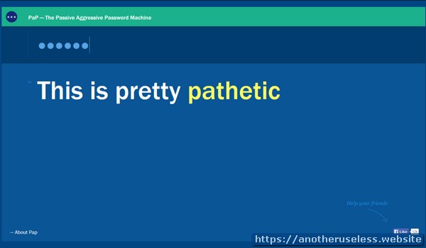 trypap.com - The Passive Aggressive Password Machine