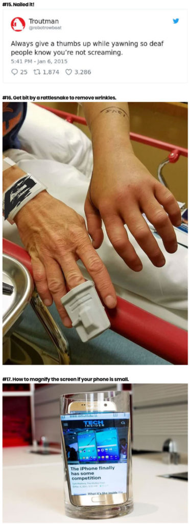 Useless Life Hacks | Another Useless Websites